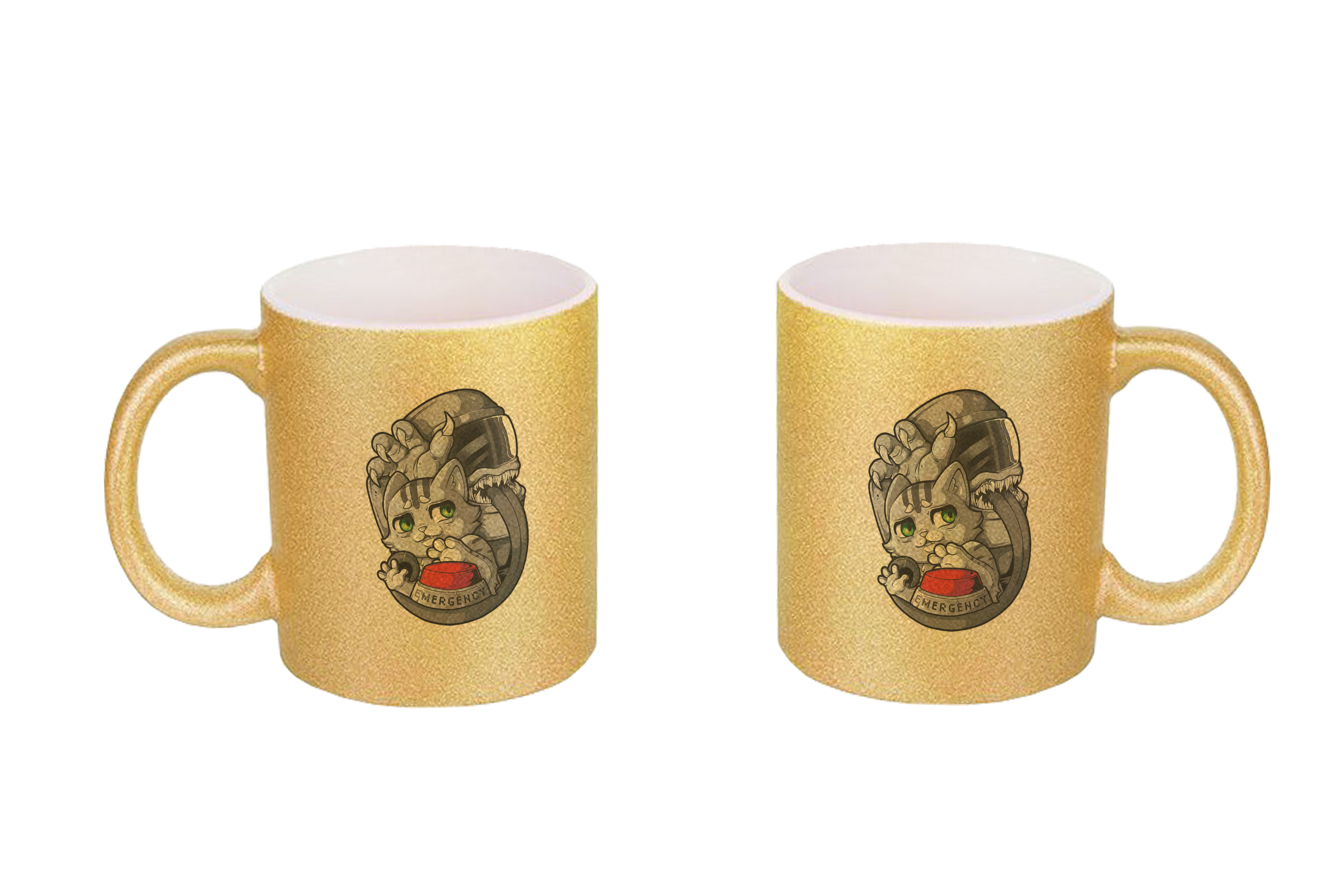 FeineKatze Among Kopf - Glitzertassen – StreamerMerch GbR