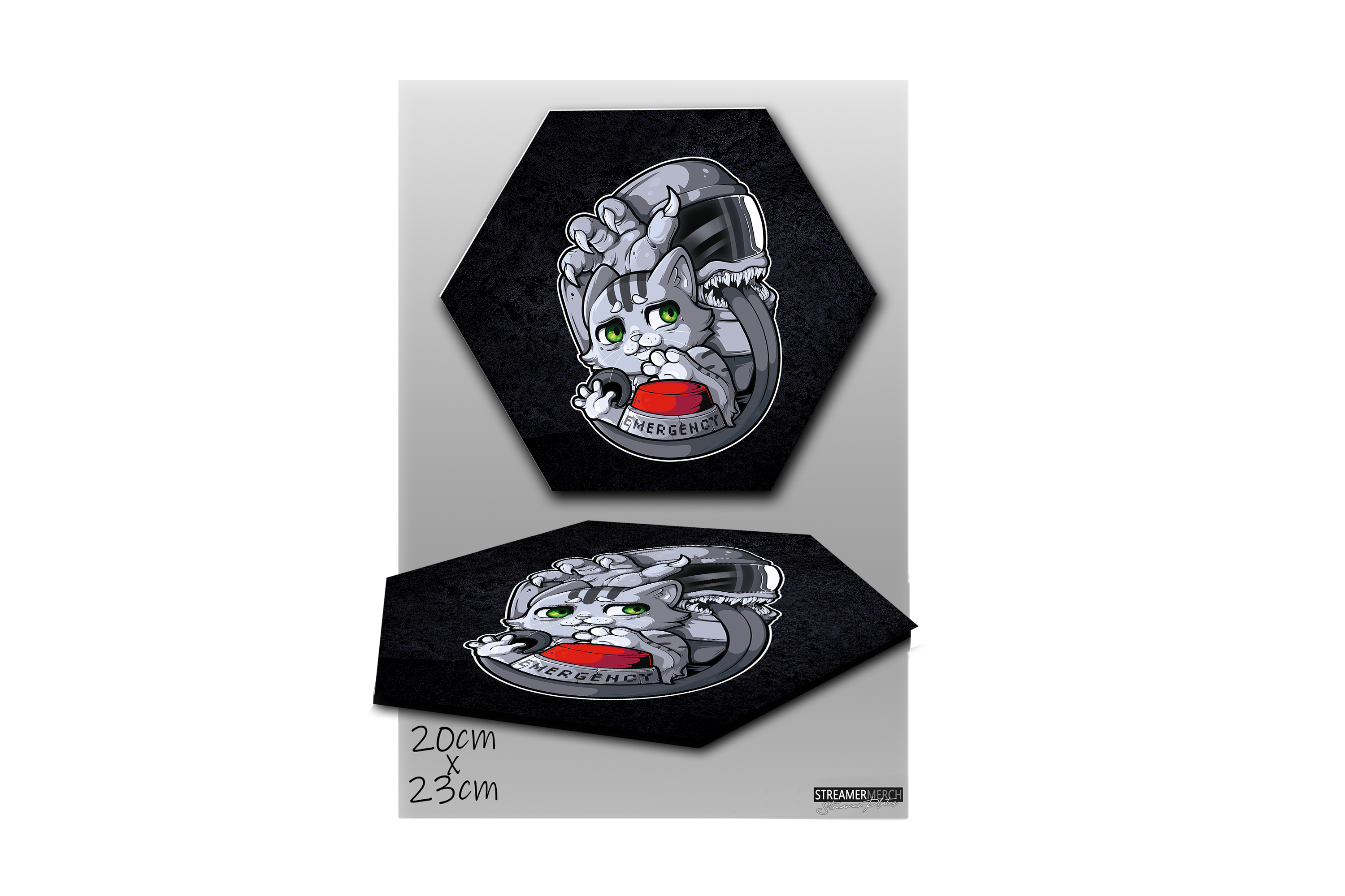 FeineKatze Among Kopf - StreamerPlates – StreamerMerch GbR