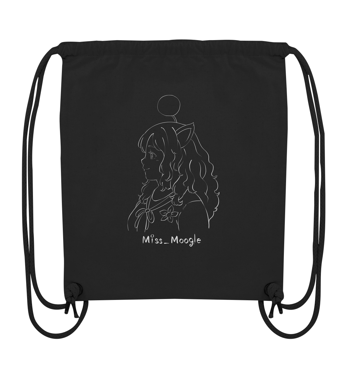 Miss_Moogle Logo Sign - Organic Gym-Bag – StreamerMerch GbR